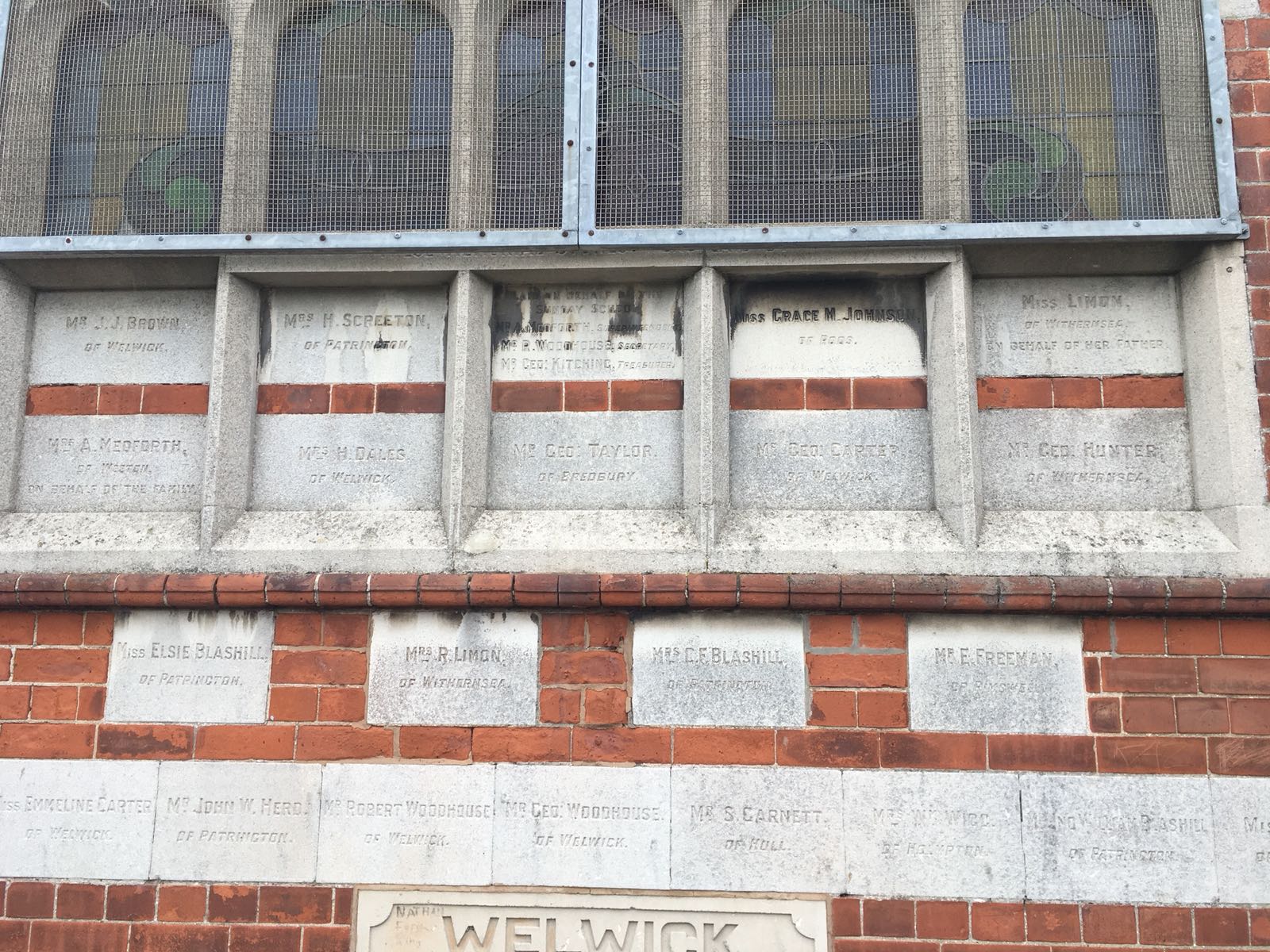 Welwick Primitive Methodist Chapel | U - W | My Primitive Methodists