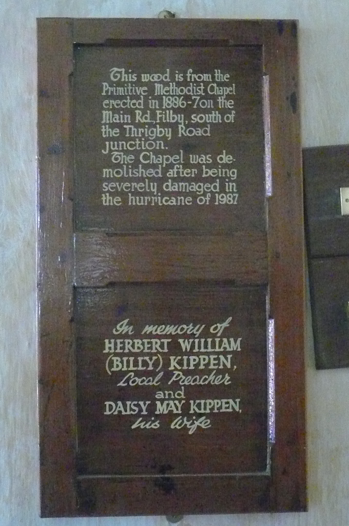 Filby Primitive Methodist chapel | E - F | My Primitive Methodists