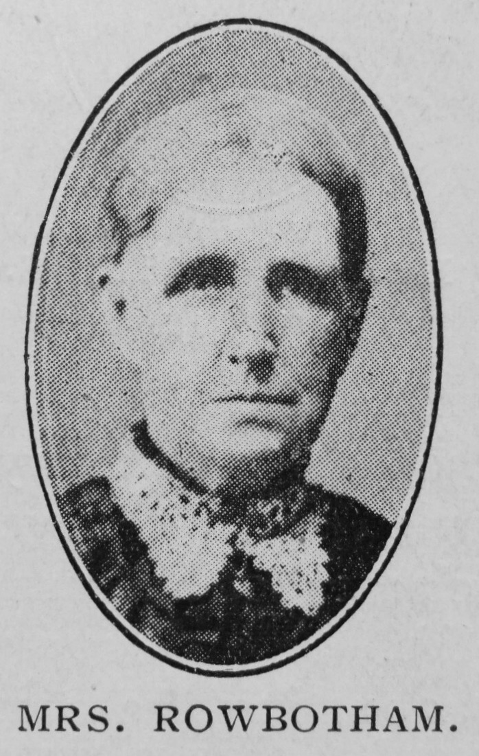Rowbotham, Sarah Ann (nee Wharmby) (1840-1912) | Surnames beginning ...