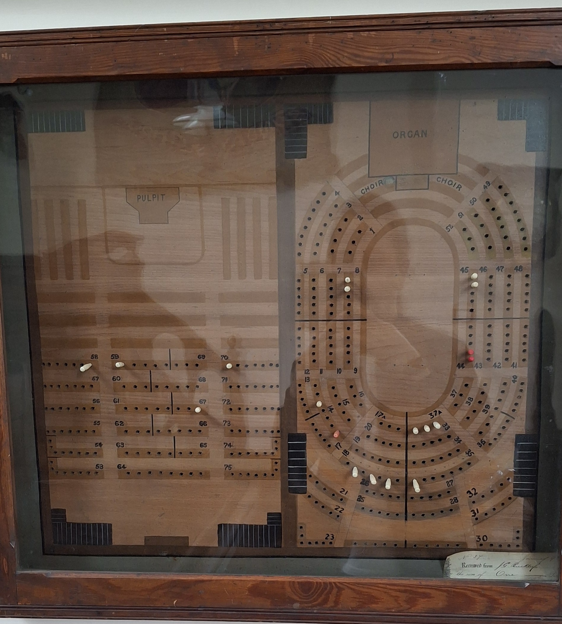 Pew rent board and ticket | Artefacts at the Museum of Primitive ...