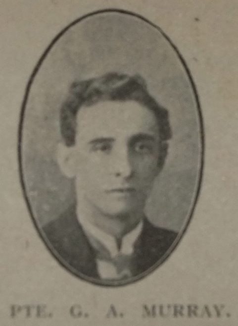 Murray, George Alfred (1890-1918) | World War 1 Obituaries | My ...