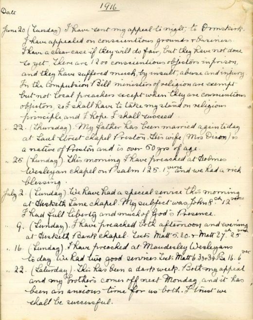 Wright, Robert, The Diary of a Conscientious Objector, 1916-18 ...