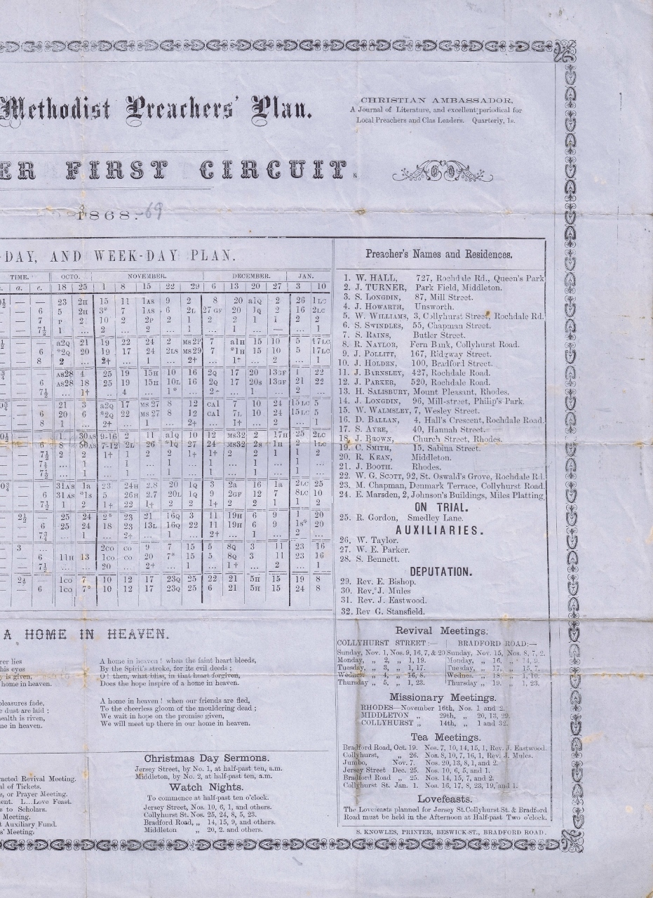 Manchester First Circuit 1868 Q4 | Circuits beginning with M | My ...