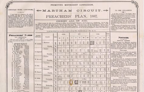Circuits beginning with M | My Primitive Methodists