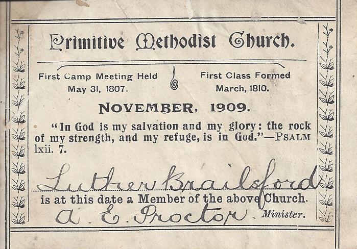Primitive Methodist Class Tickets: an introduction | Primitive ...