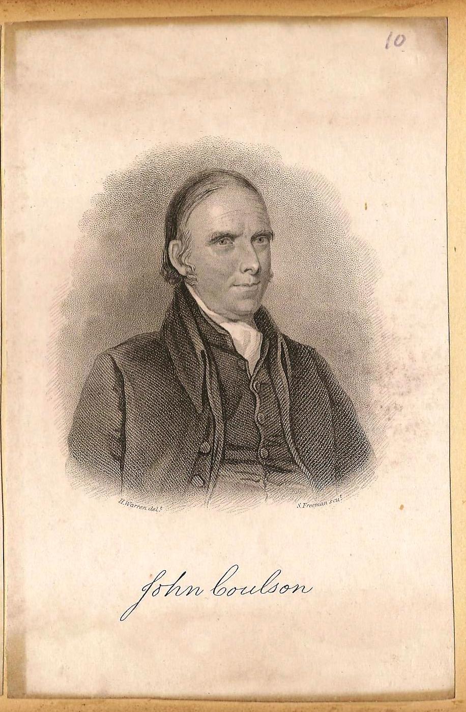 Coulson, John (1777-1862) | Surnames beginning with C | My Primitive ...