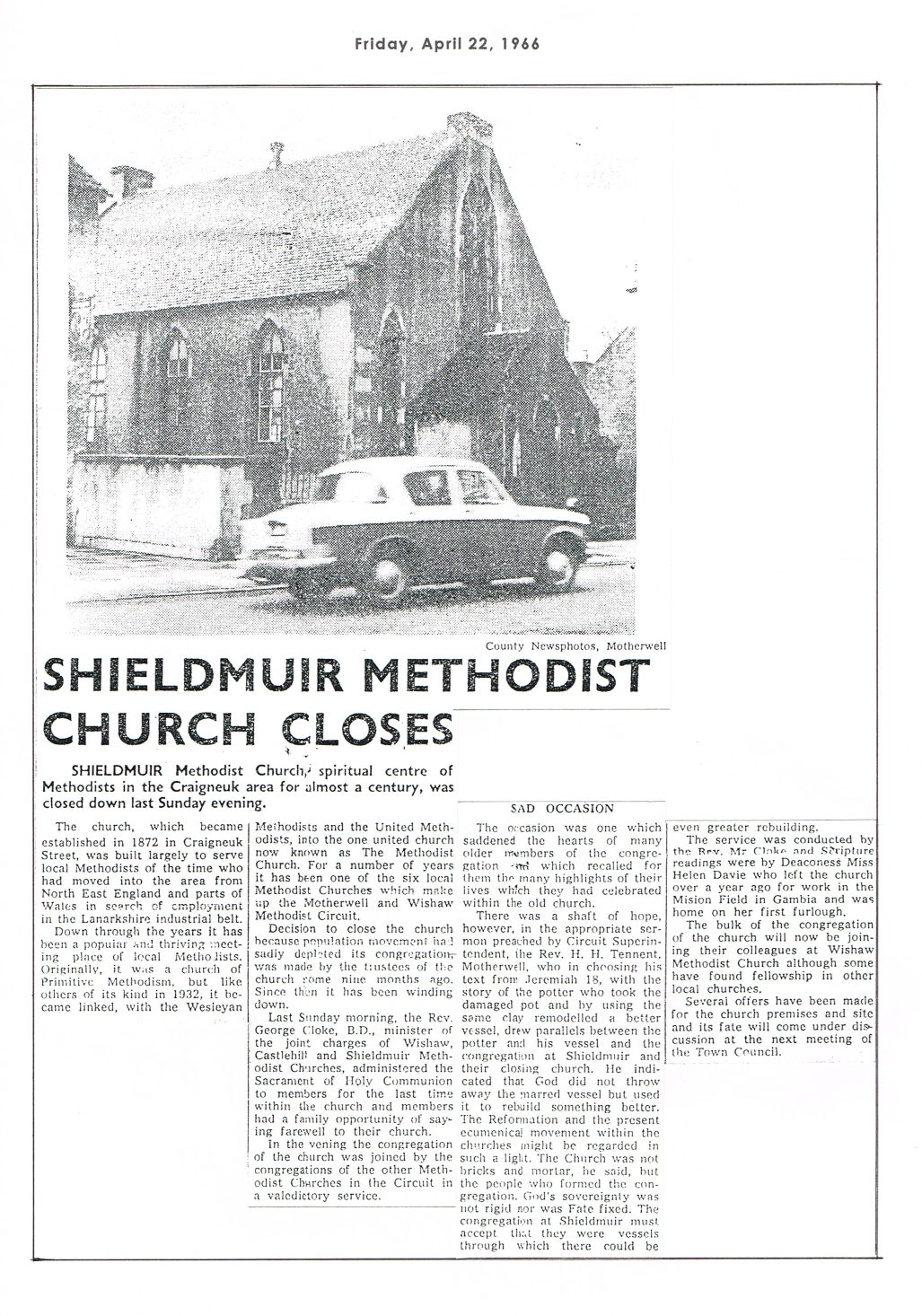 Scotland | My Primitive Methodists